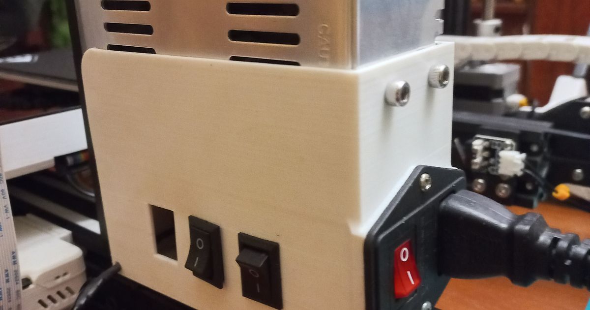 Ender 3 PSU cover with 3 switch slots by WhoIsNobel | Download free STL ...