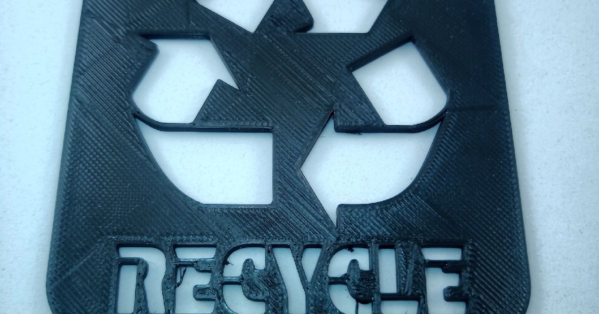 Recycle Sign / Stencil Parametric (Freecad Varset) by MekDrafter ...