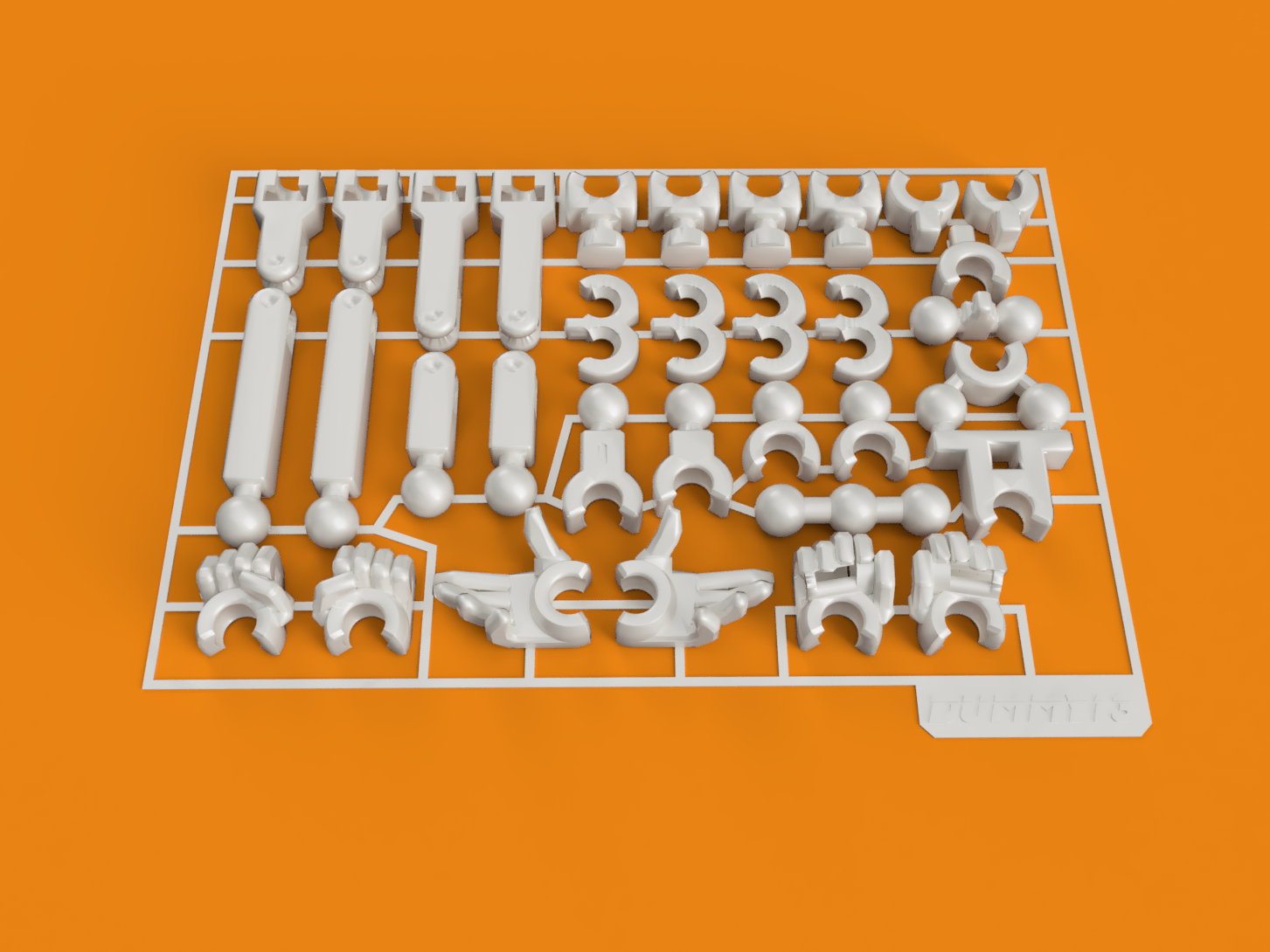 Dummy 13 Parts with Runners! por Digital-Twin | Descargar modelo STL ...