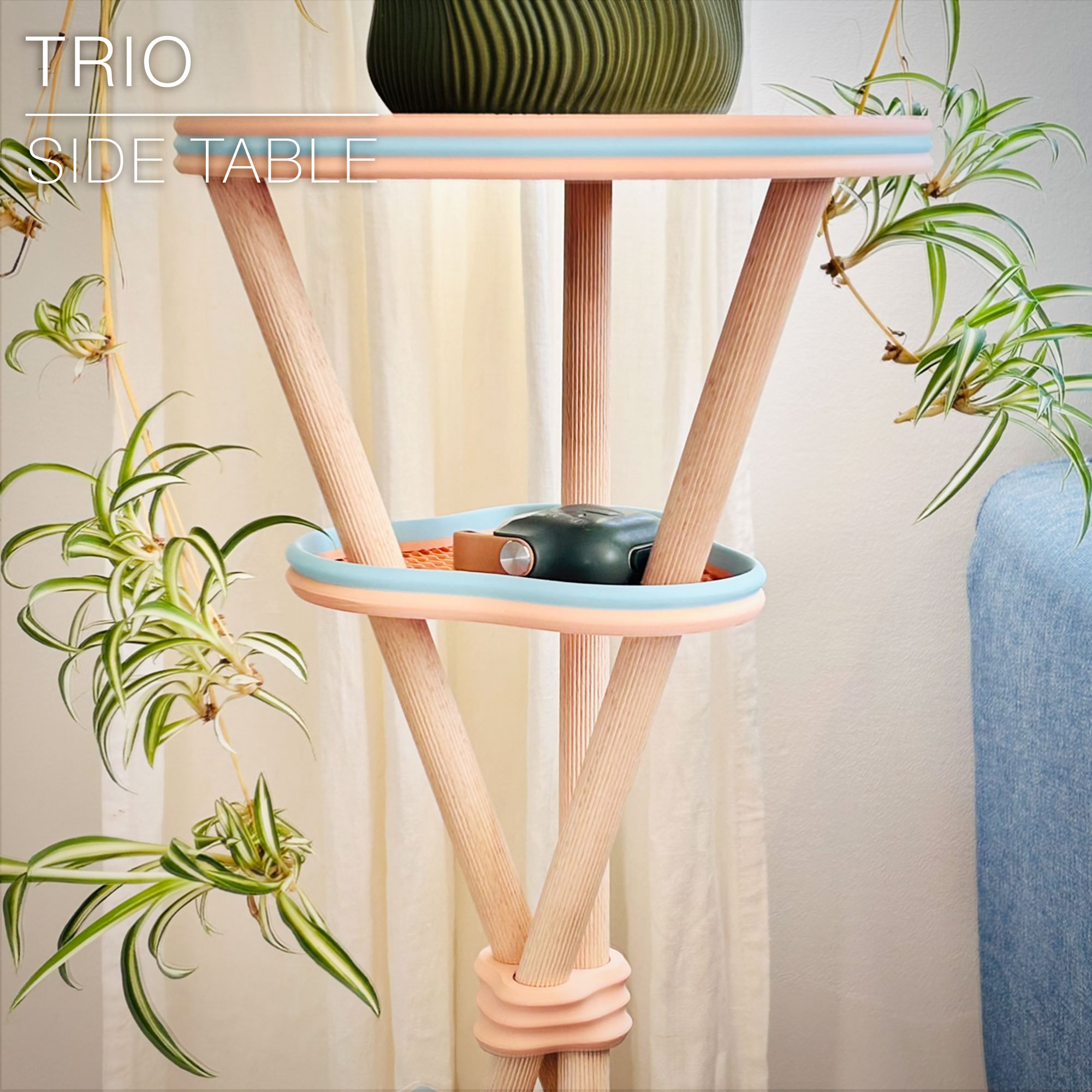 TRIO | Tripod Side Table by Charles Regaud | Printables Store