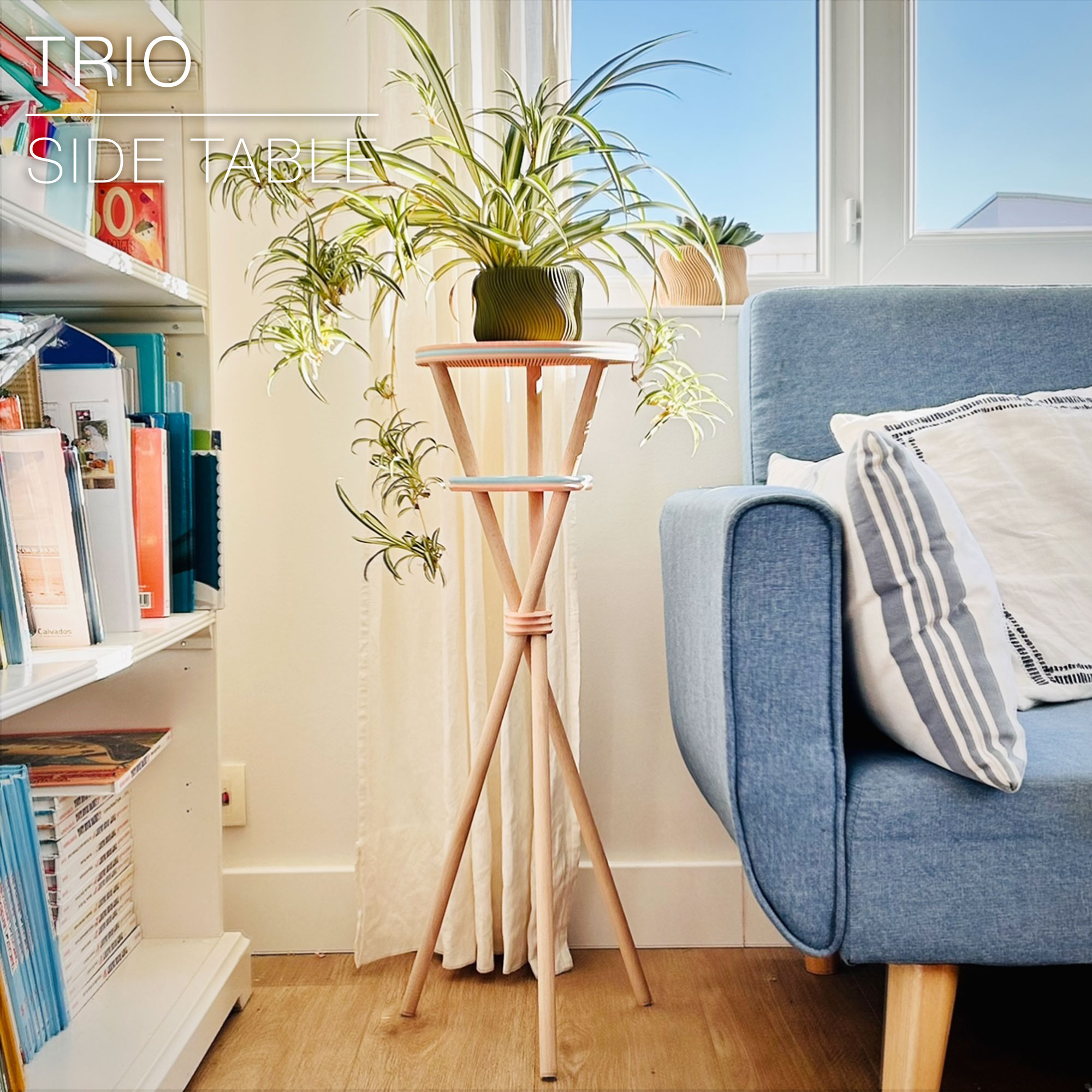 TRIO | Tripod Side Table by Charles Regaud | Printables Store