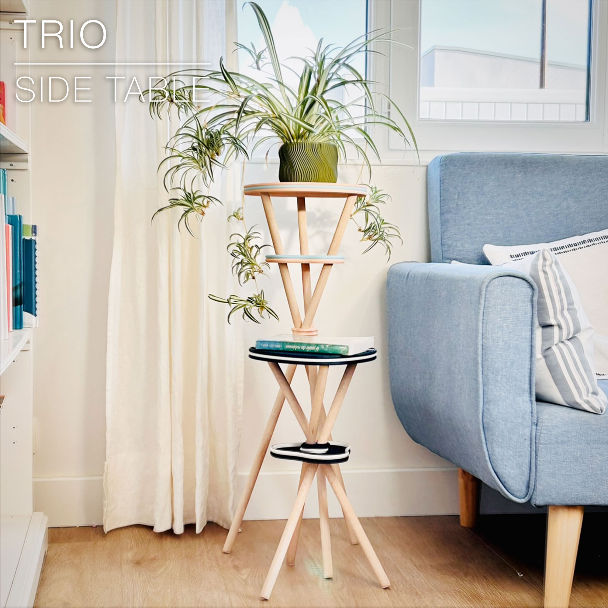 TRIO | Tripod Side Table by Charles Regaud | Printables Store