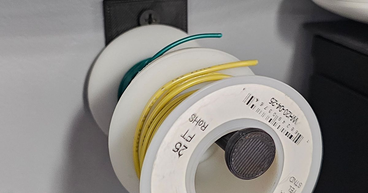 Small Wire Spool Hanger by Nick Lavigne | Download free STL model ...