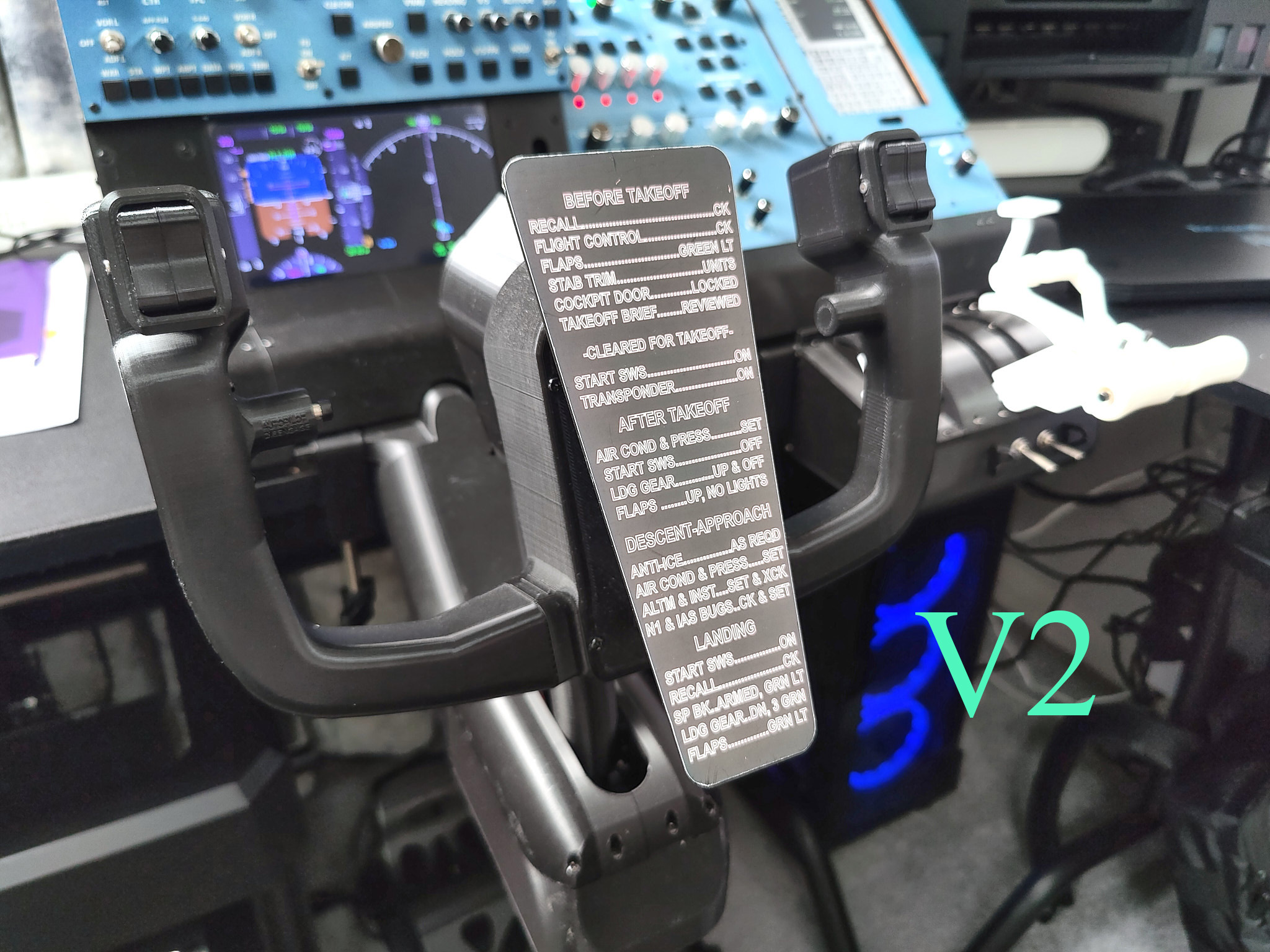 Diy 3d Printable Flight Sim Yoke Kit Joystick Potentiometer Version