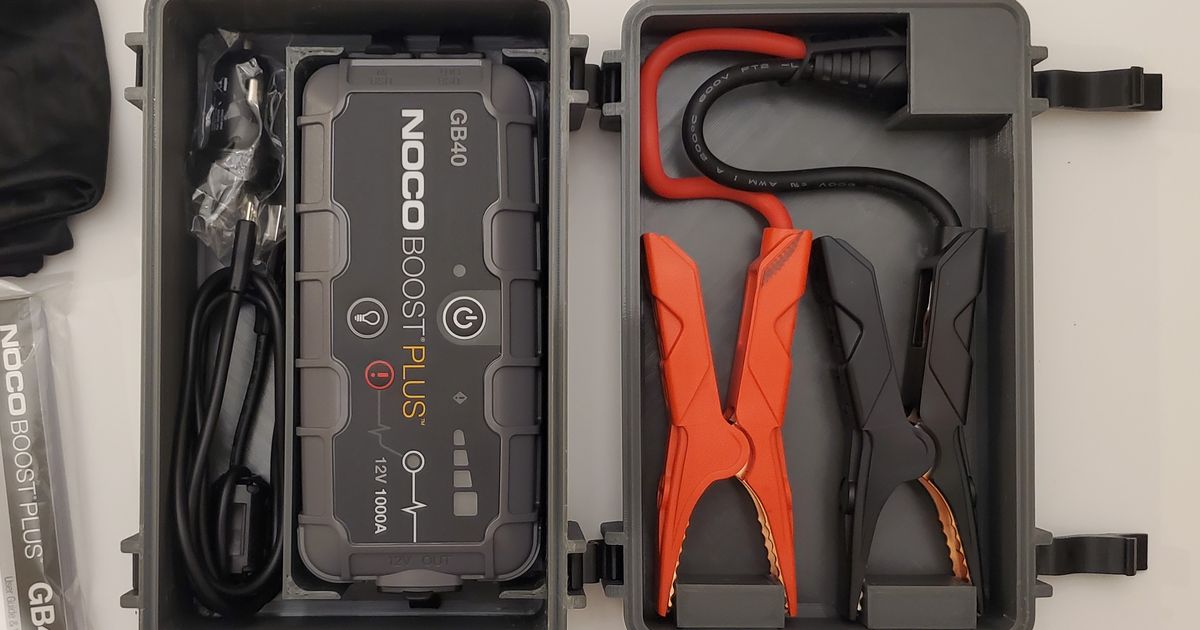 Clamp block widener for NOCO GB40 case by 0ldSkull | Download free STL ...