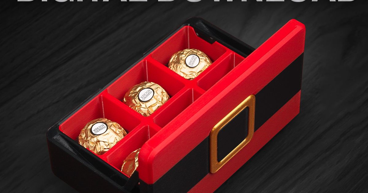 Christmas Chocolate Box by Pablo Inventos | Printables Store