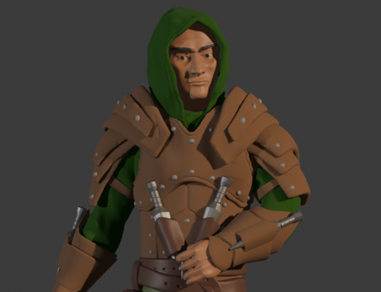Rogue Bandit with daggers by Mateusz Rybicki | Download free STL model ...