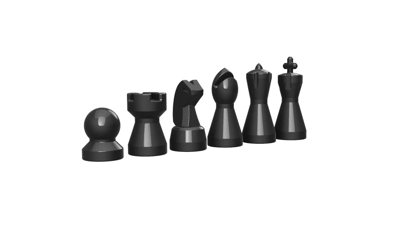 Piezas de Ajedrez Minimalista - Minimalist Chess Pieces by RACBOTS ...