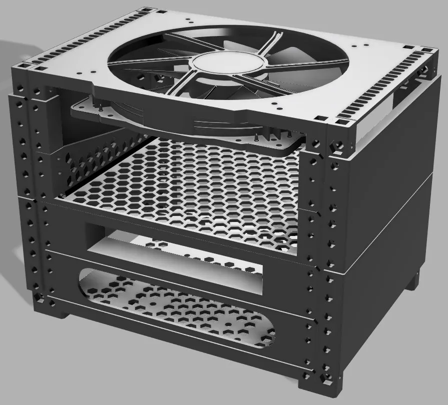 Modular 10 Inch Server Rack - Reworked by Natalie T | Download free STL ...