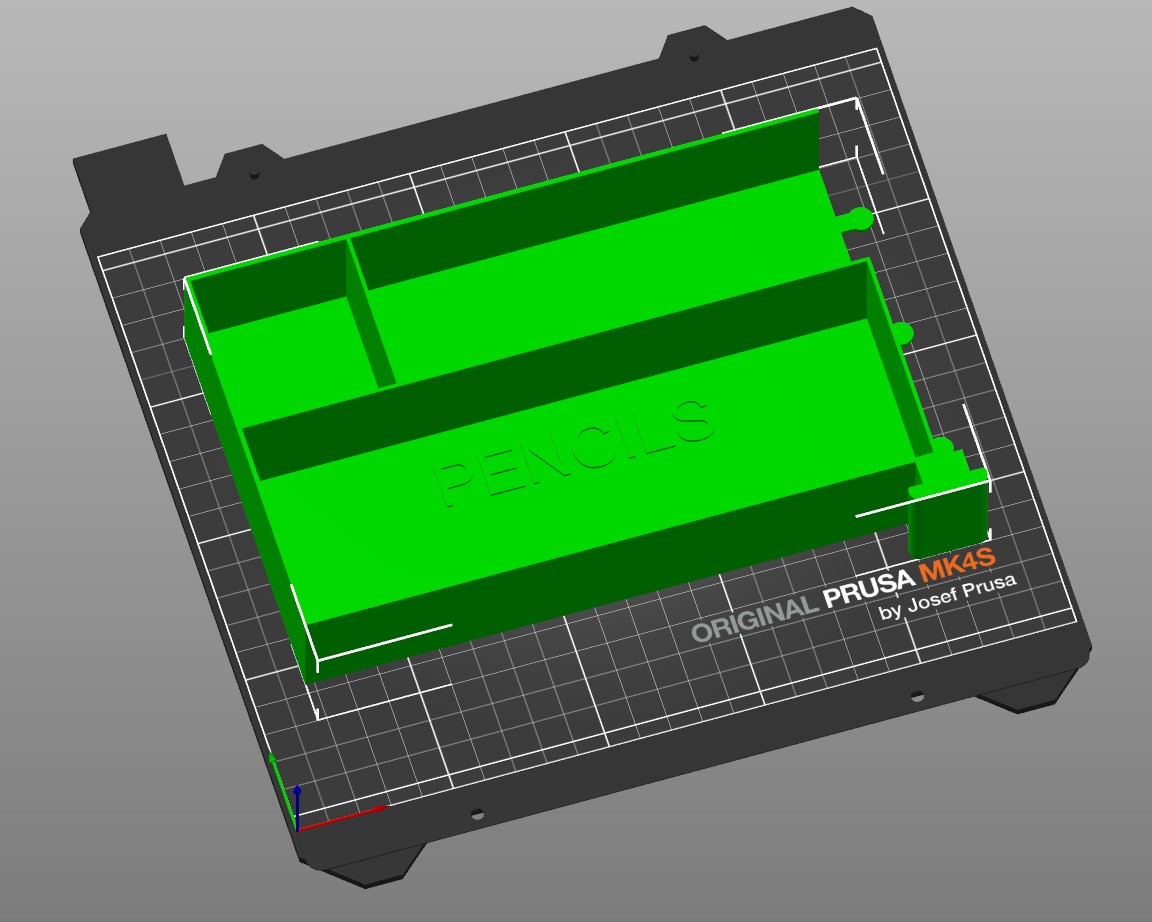 Organizer for Under the Laptop Stand by Bob99 | Download free STL model ...