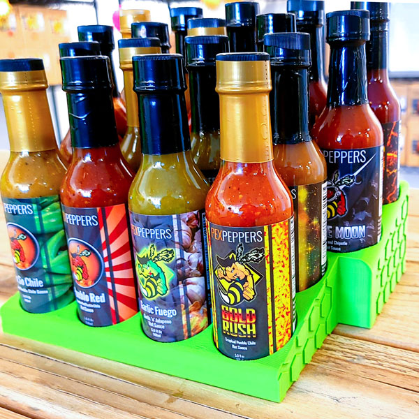 PexPeppers Hot Sauce Display Holder and Rack by PexPeppers Hot Sauce ...