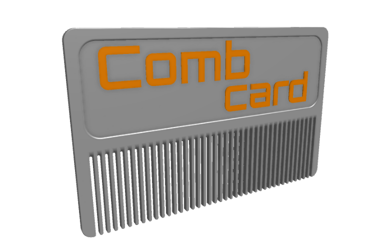 comb card v.2 by MSBstudios | Download free STL model | Printables.com