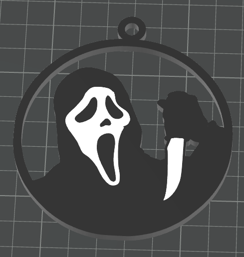scream keychain by Arezim | Download free STL model | Printables.com