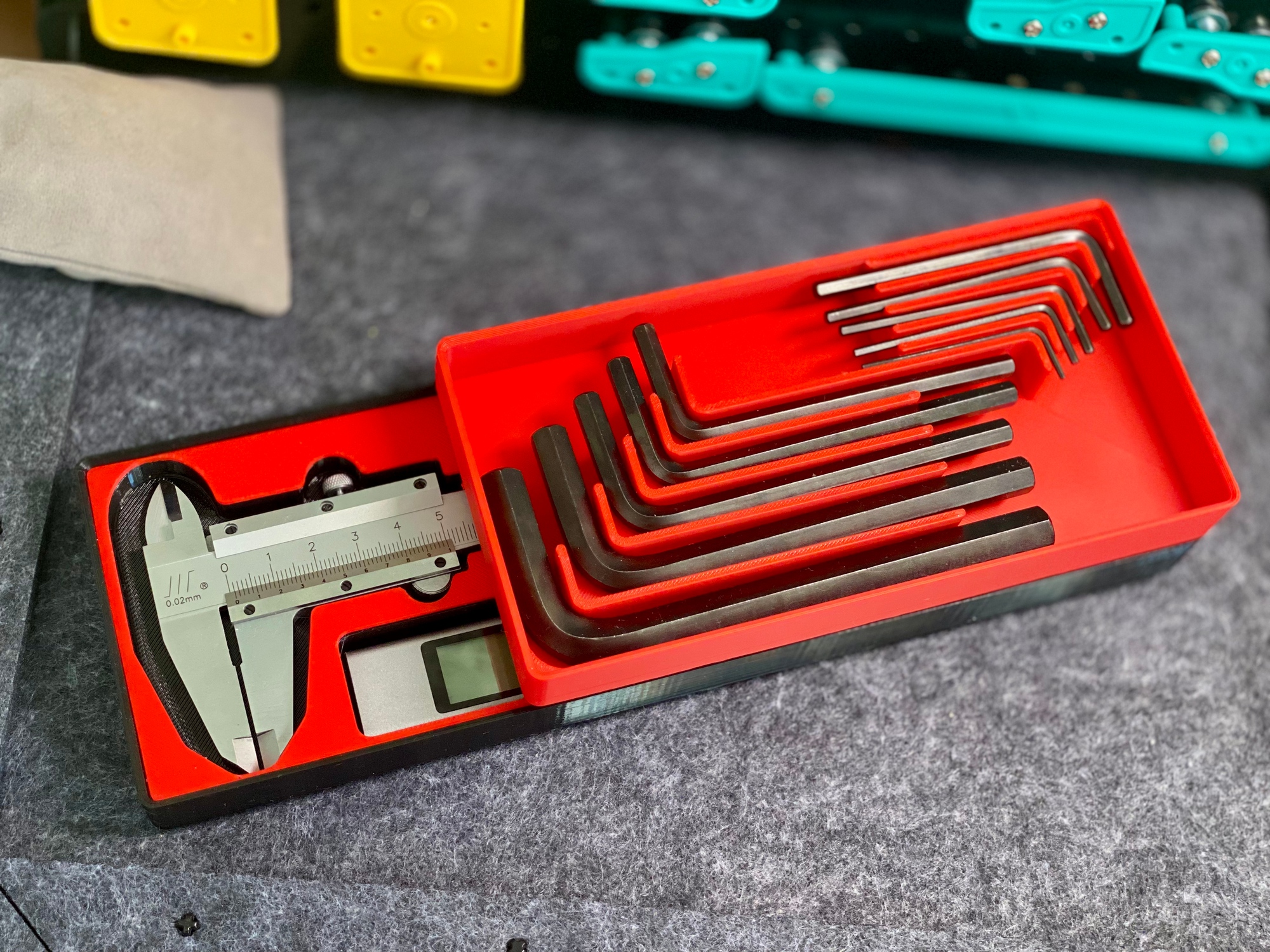 Allen wrench(hexagon key)box(Gridfinity 4x2x3u) by Ming3D | Download ...