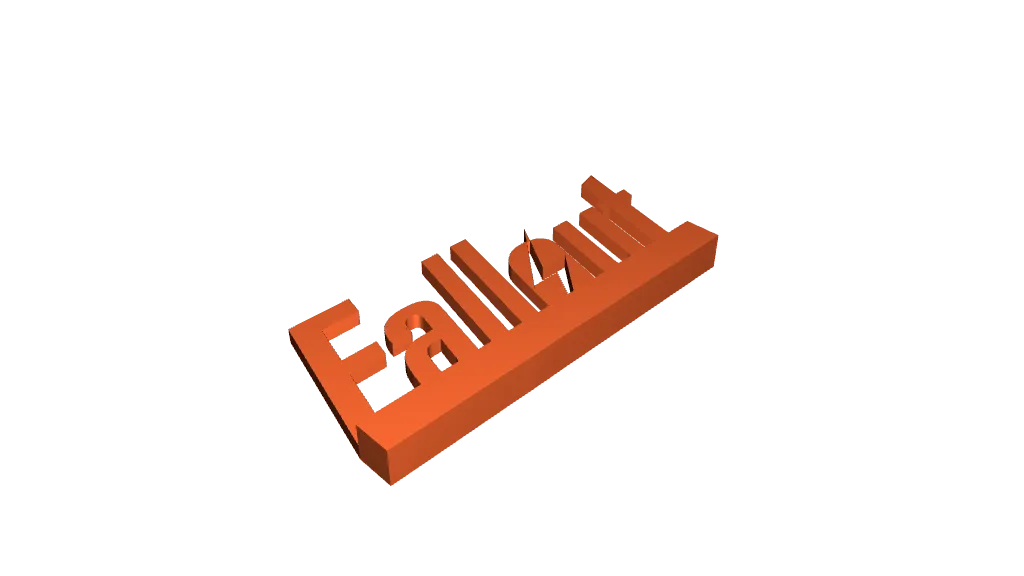 Fallout logo by Justin Erwin | Download free STL model | Printables.com