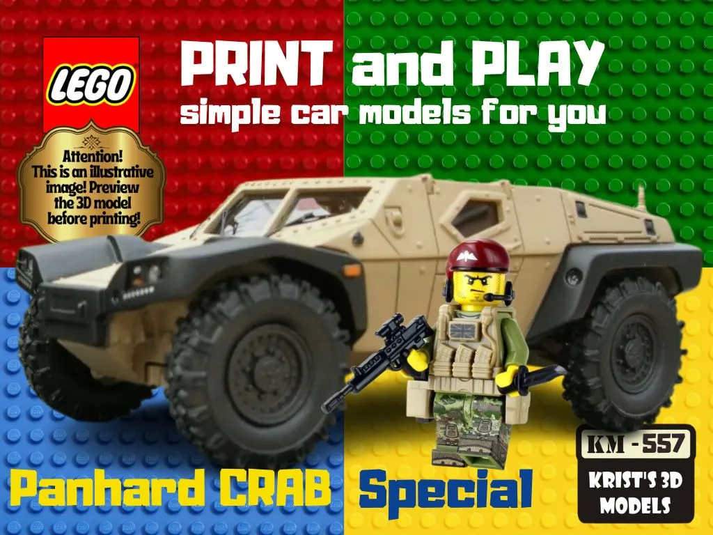 LEGO Panhard CRAB by Mgr. Pavel Krist | Download free STL model ...
