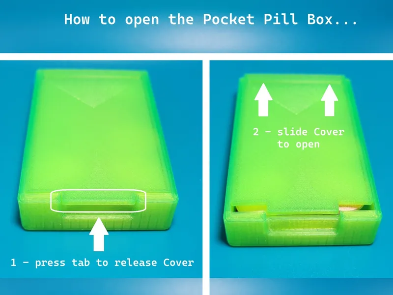 Pocket Pill Box by Phil Caruso | Download free STL model | Printables.com