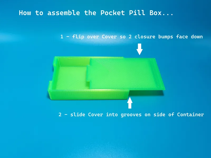 Pocket Pill Box by Phil Caruso | Download free STL model | Printables.com