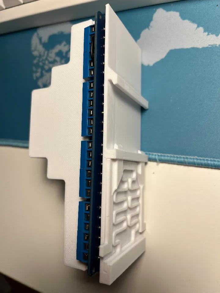 DIN Rail Housing for 8-Channel Relay and OLED Display by mrhedstrom ...