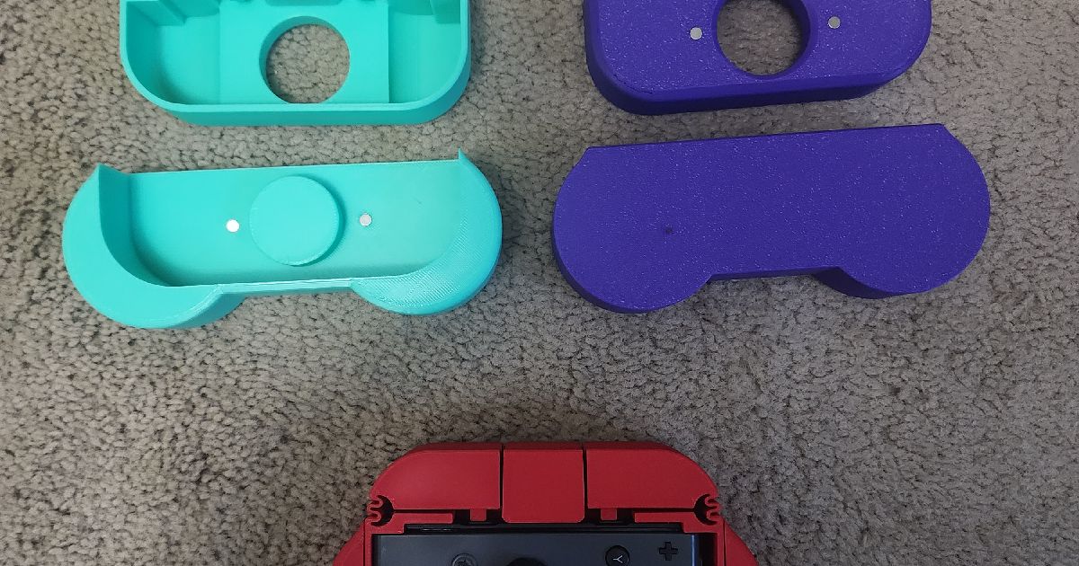 Joy-Con Grip with Magnet Inserts by TacktiCal | Download free STL model ...