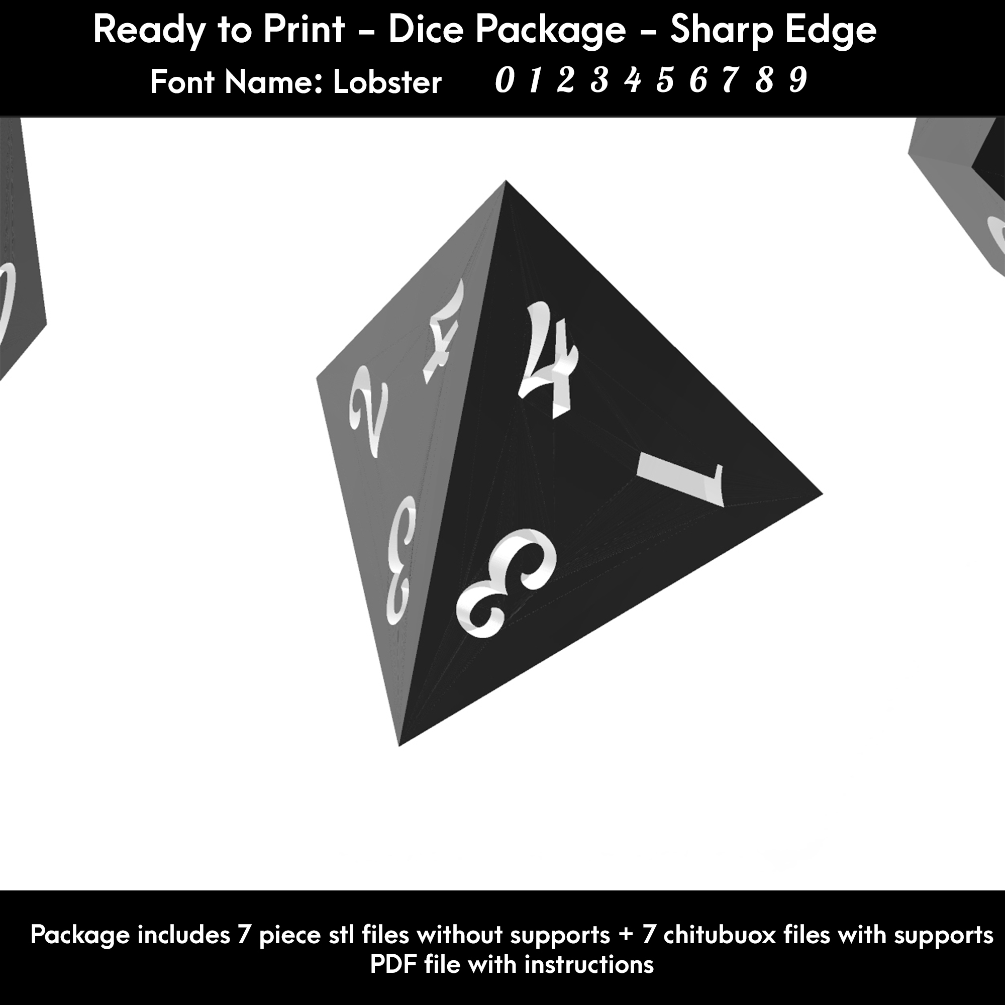 Dice Masters – Ready to Print - 7 Piece Set – Presupported STL Files ...