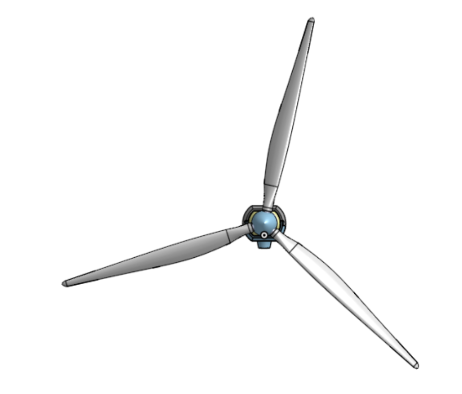 Small 3V DC Motor Wind Turbine by George Waltz | Download free STL ...
