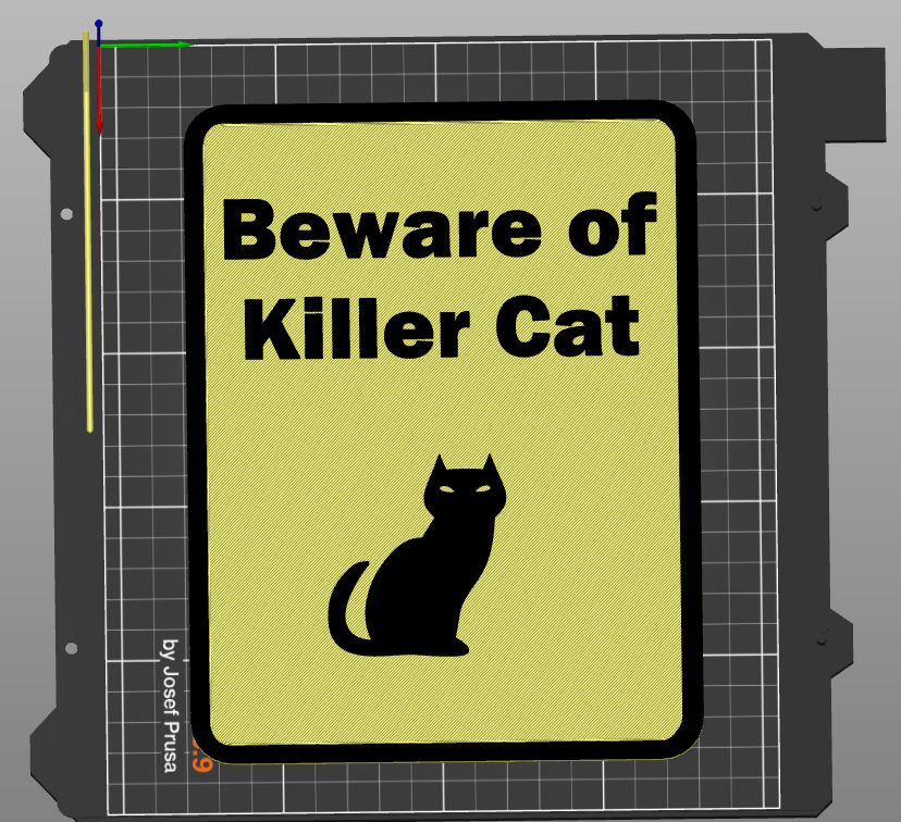 Beware of Killer Cats Sign by bigben7911 | Download free STL model ...