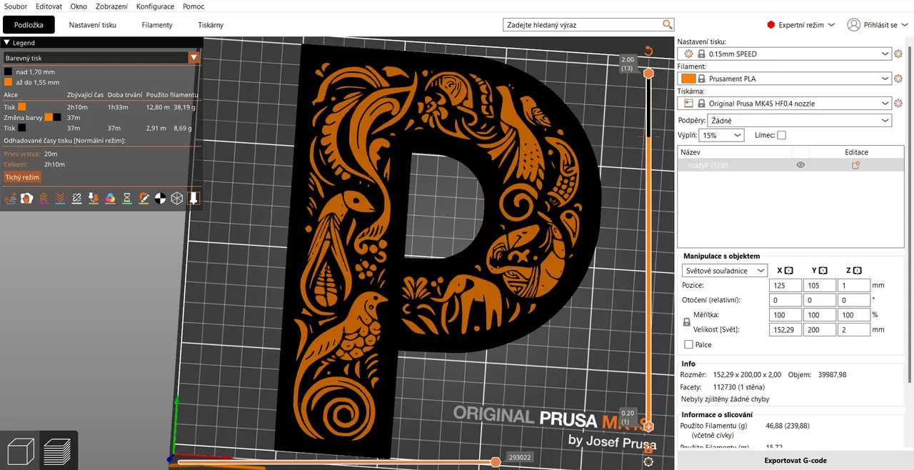 Crazy alphabet: Letter P by Nina Máčová | Download free STL model ...