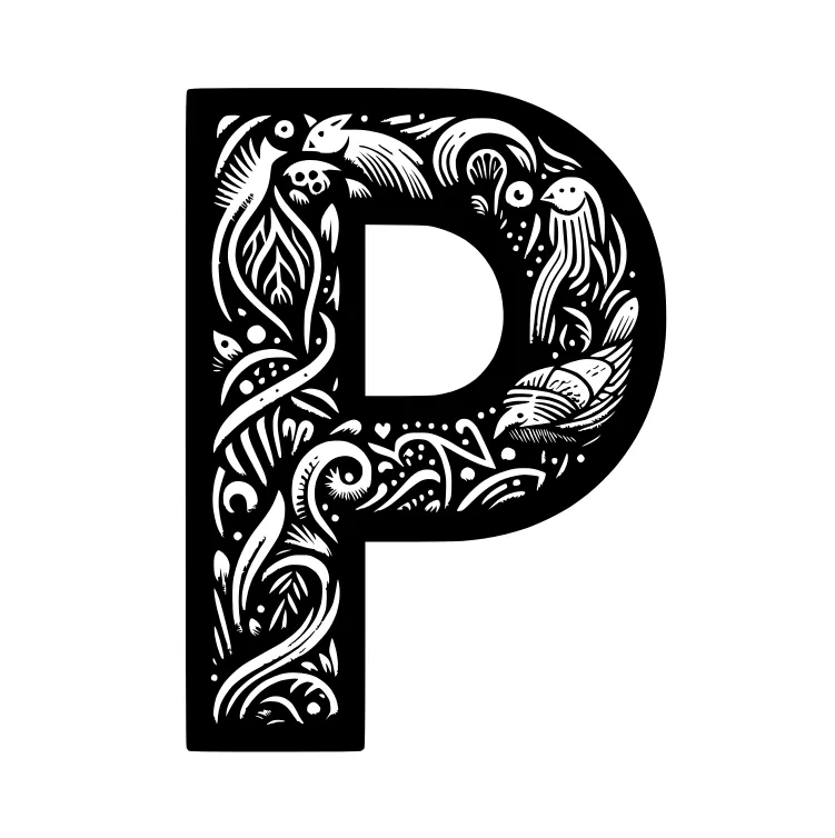 Crazy alphabet: Letter P by Nina Máčová | Download free STL model ...