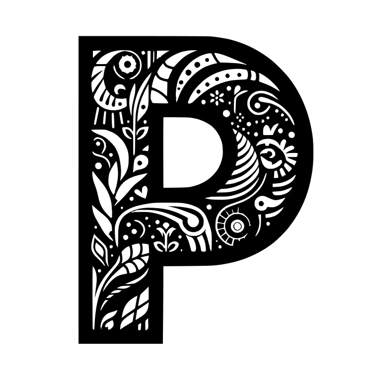 Crazy alphabet: Letter P by Nina Máčová | Download free STL model ...