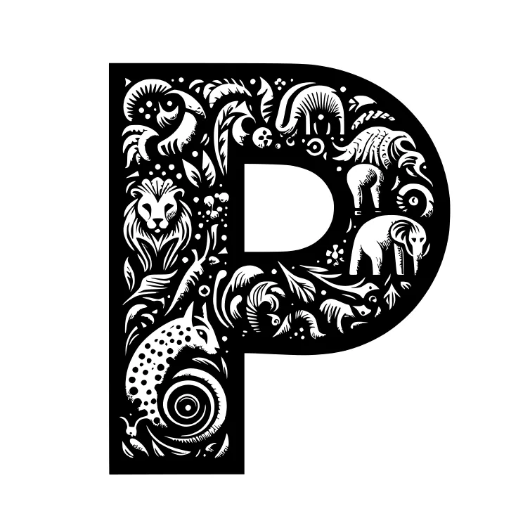 Crazy alphabet: Letter P by Nina Máčová | Download free STL model ...