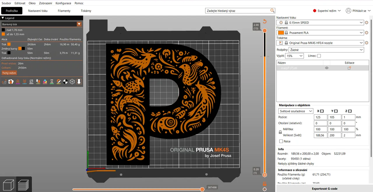 Crazy alphabet: Letter P by Nina Máčová | Download free STL model ...