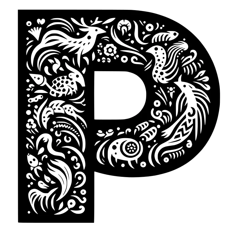 Crazy alphabet: Letter P by Nina Máčová | Download free STL model ...