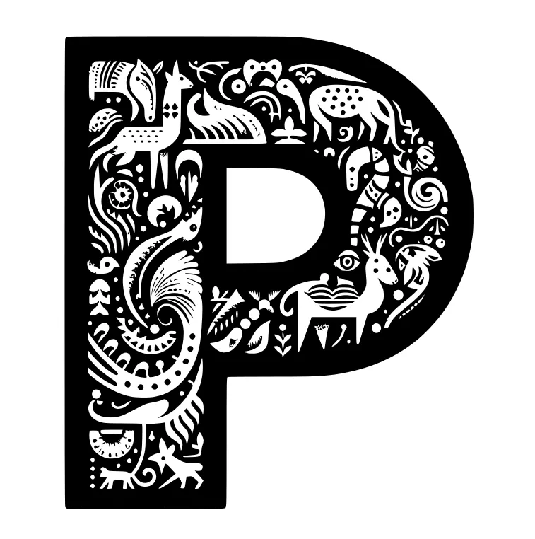 Crazy alphabet: Letter P by Nina Máčová | Download free STL model ...