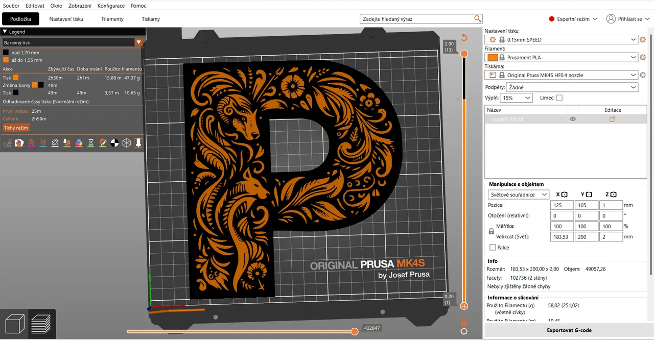 Crazy alphabet: Letter P by Nina Máčová | Download free STL model ...