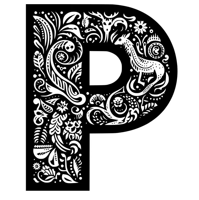 Crazy alphabet: Letter P by Nina Máčová | Download free STL model ...