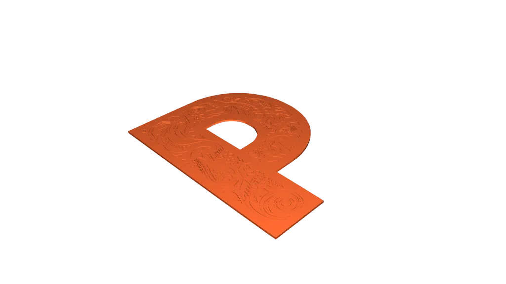 Crazy alphabet: Letter P by Nina Máčová | Download free STL model ...