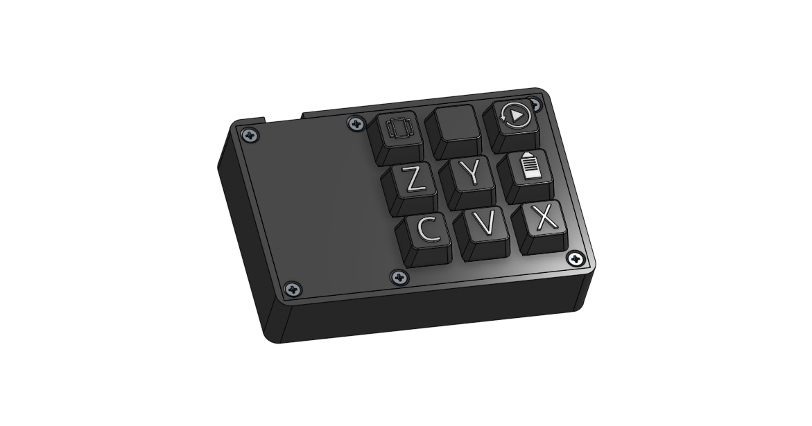 Macropad with Arduino Pro Micro by Warlock Til | Download free STL ...