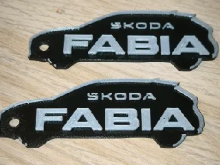klíčenka ŠKODA FABIA by TazMan | Download free STL model | Printables.com