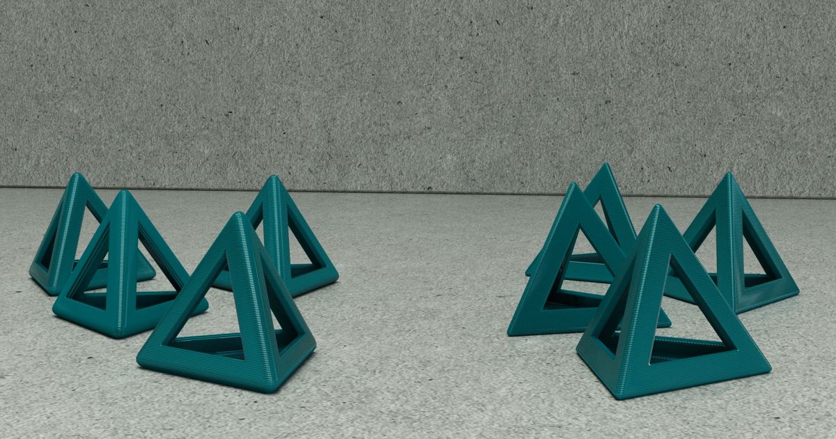 Pyramidal paint supports by ateldsign | Download free STL model ...
