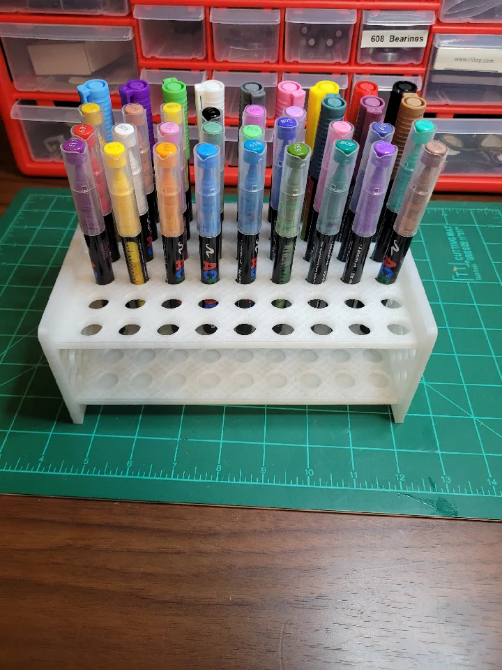 acrylic paint pen rack by Phil Brown | Download free STL model ...