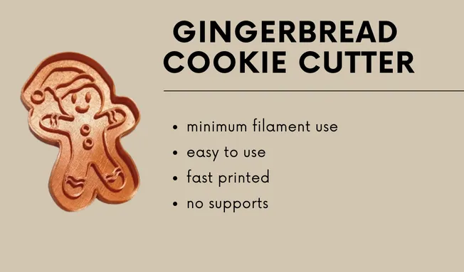 Gingerbread cookie cutter by Jason | Download free STL model ...