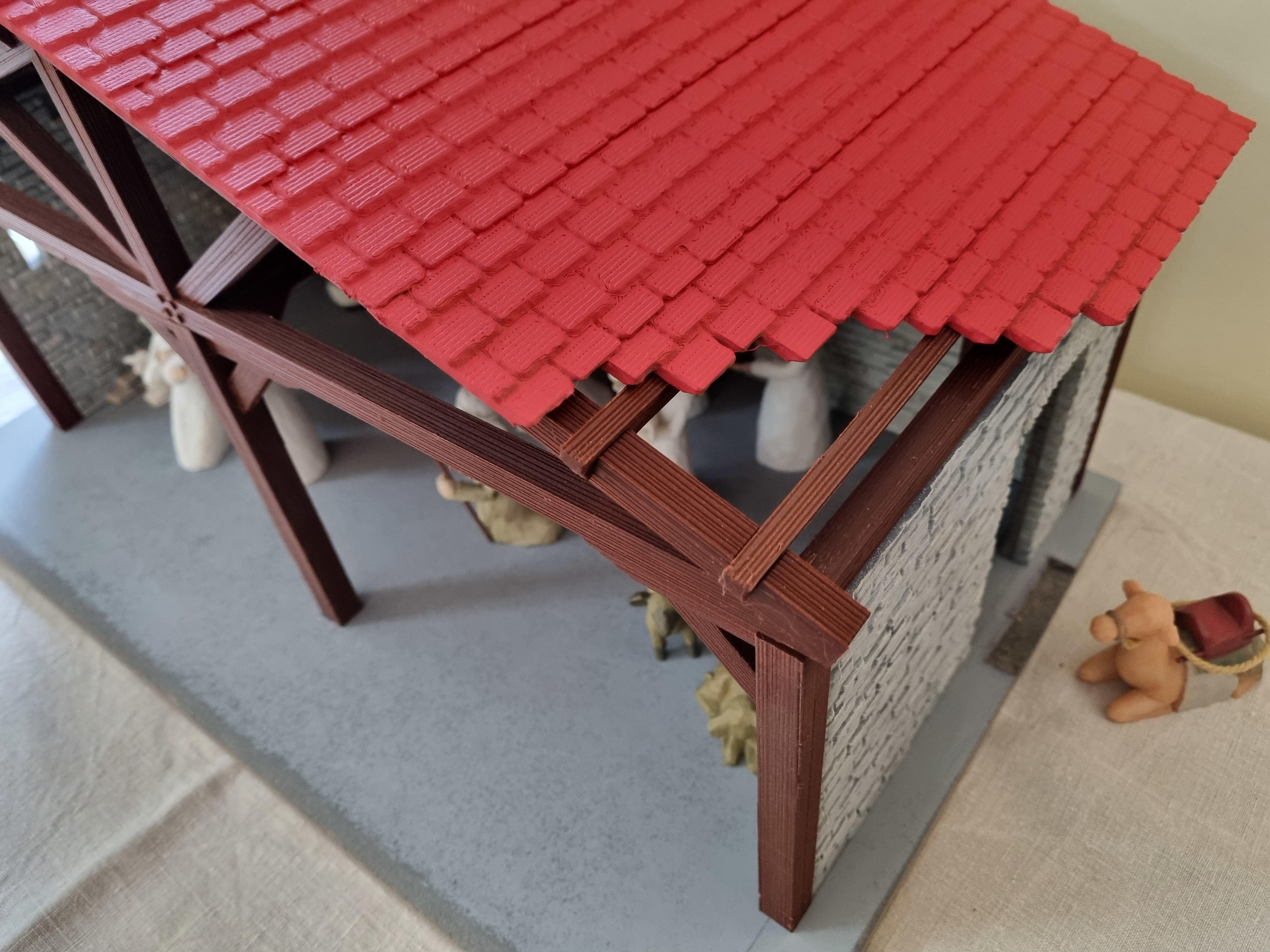 Deluxe Nativity Stable / Creche by Steve C | Printables Store