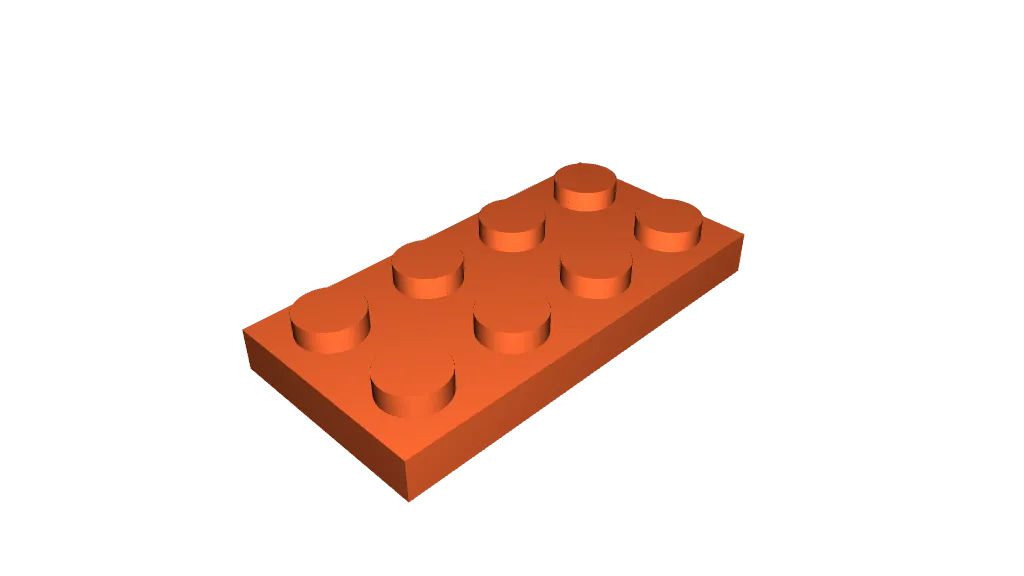 LEGO Plate - 2X4 by VLAD MARIUS | Download free STL model | Printables.com