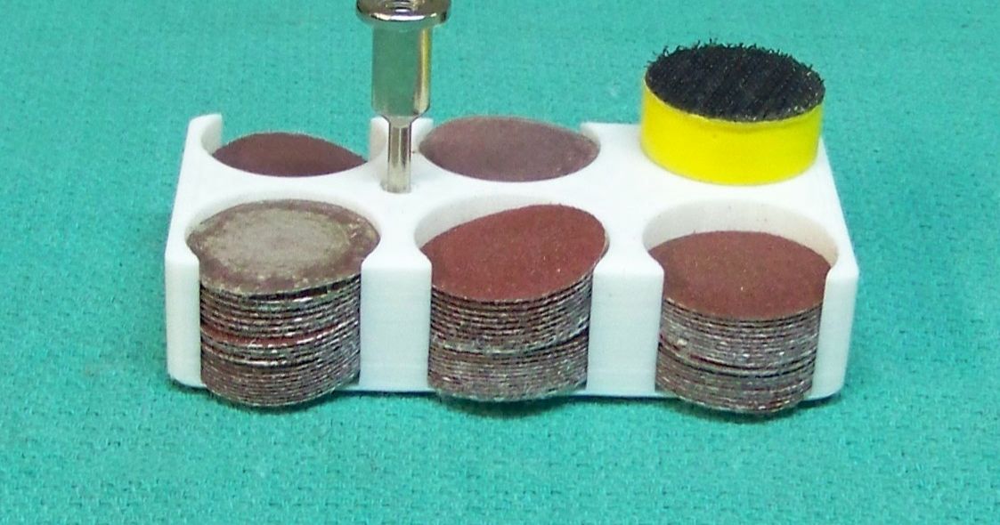 1" and 2" Sanding Disk Holders por JEO | Descargar modelo STL gratuito ...