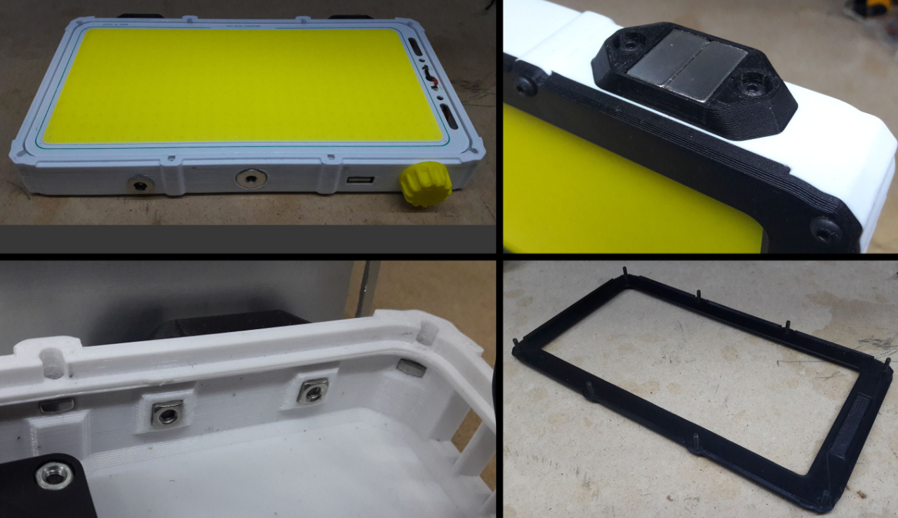 70W Dimmable LED Worklight v1.4 by Volan | Download free STL model ...