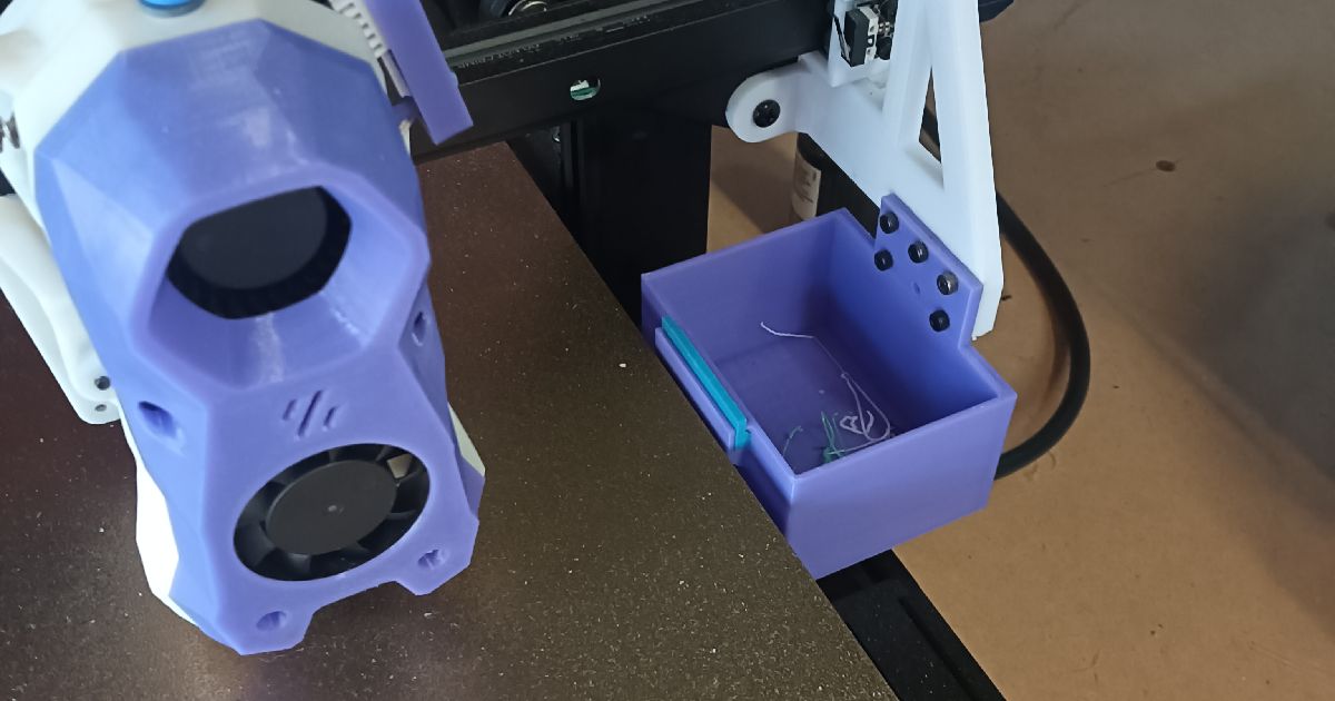 kobra max purge bucket + filametrix cutter arm and endstop relocation ...