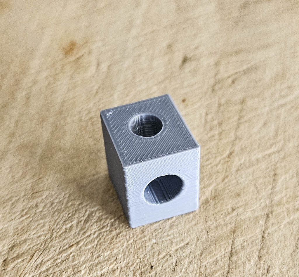 Connector block air supply inlet to organ flute pipe parametric ...
