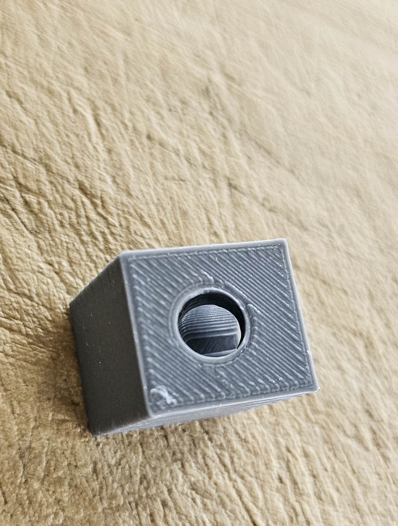 Connector block air supply inlet to organ flute pipe parametric ...