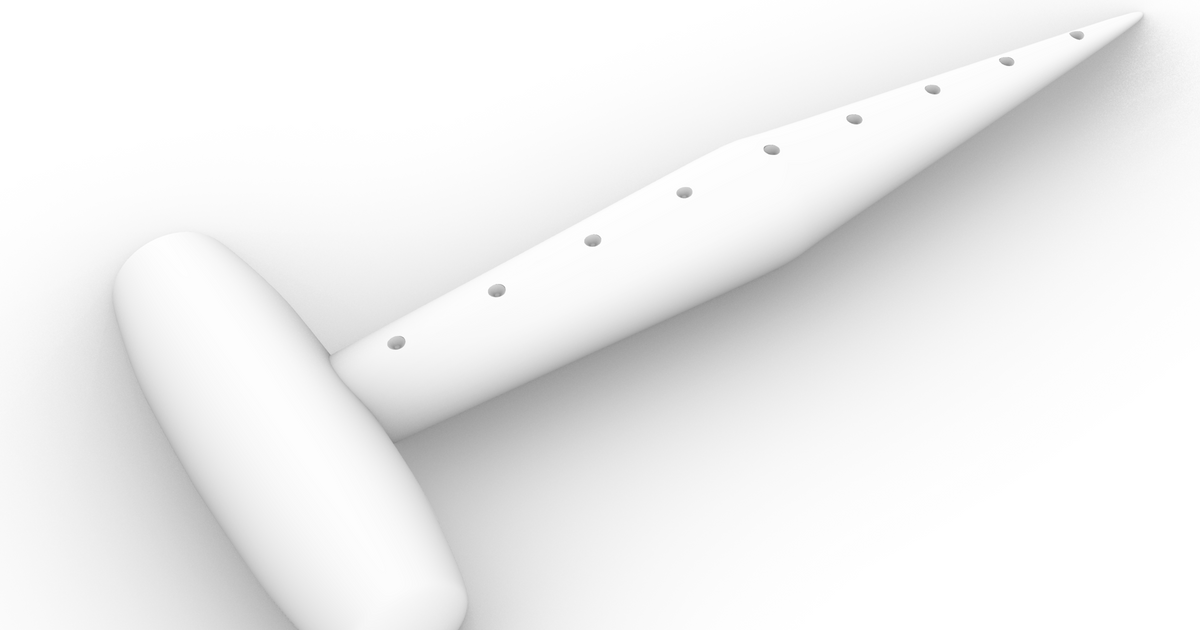 Dibbler tool for planting seeds or bulbs by Chris | Download free STL ...